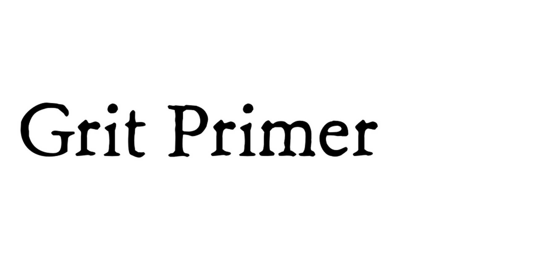 Grit Primer in use - Fonts In Use