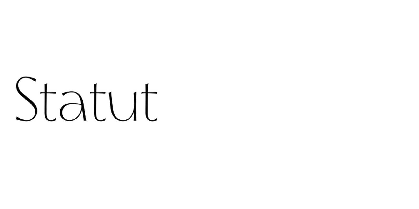 Statut in use - Fonts In Use