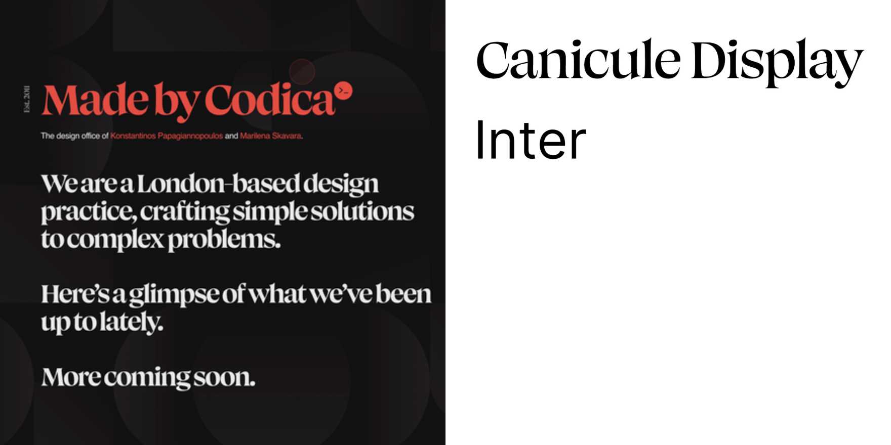 Made by Codica website - Fonts In Use