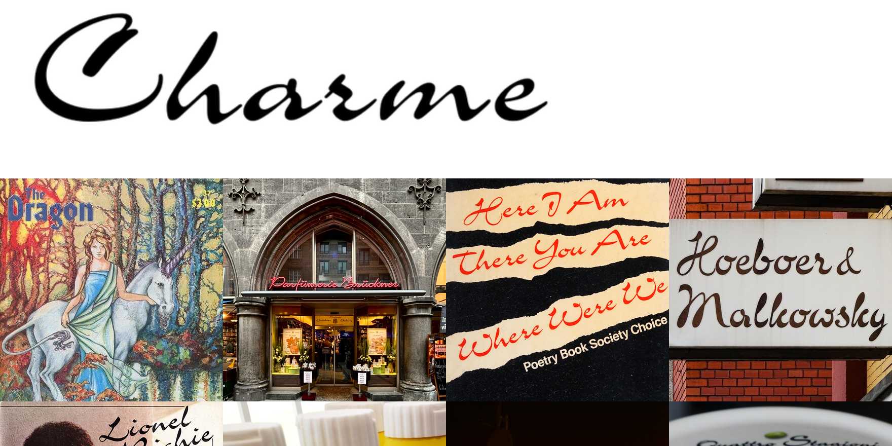 Charme in use - Fonts In Use