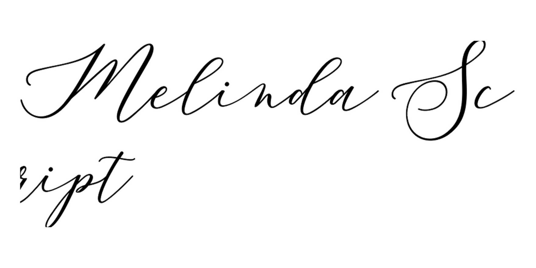 Melinda Script in use - Fonts In Use