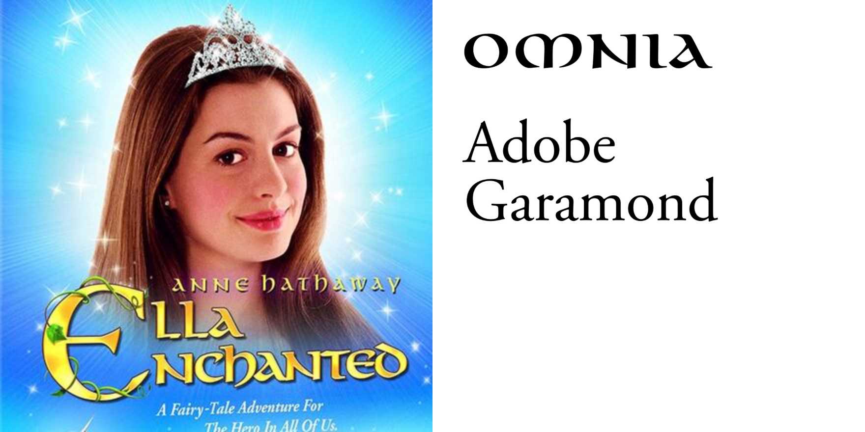 Ella Enchanted (2004) packaging and poster - Fonts In Use