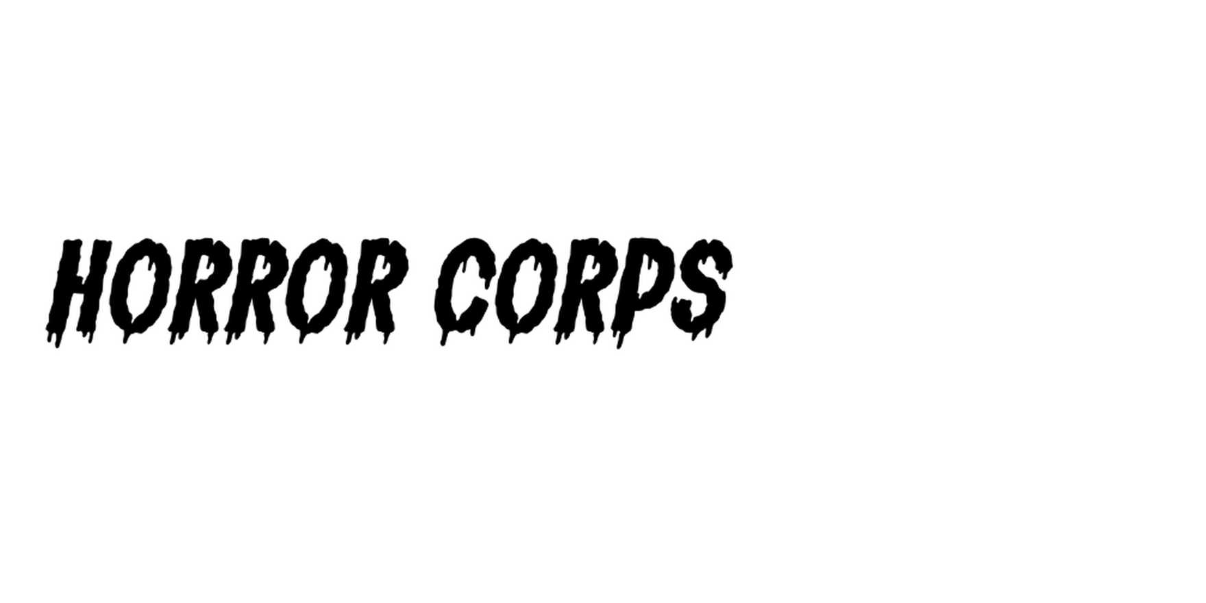 Horror Corps in use - Fonts In Use