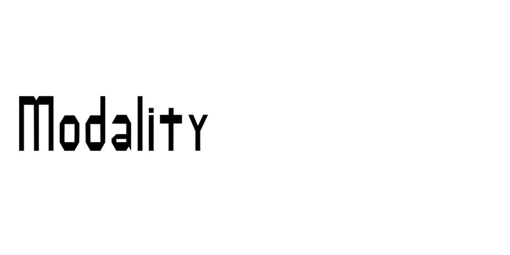 Modality in use - Fonts In Use