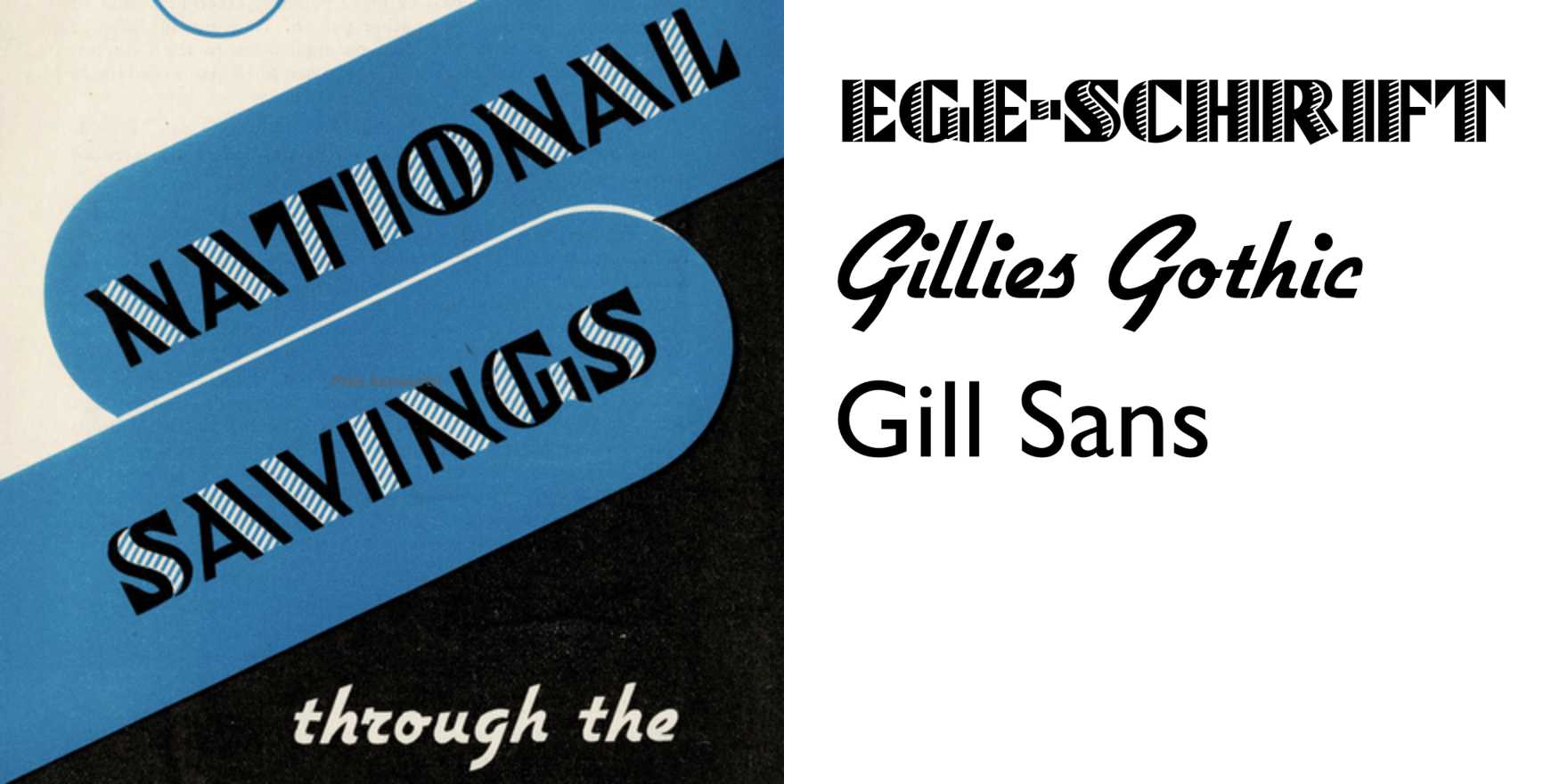 GPO – “National Savings through the Post Office” - Fonts In Use