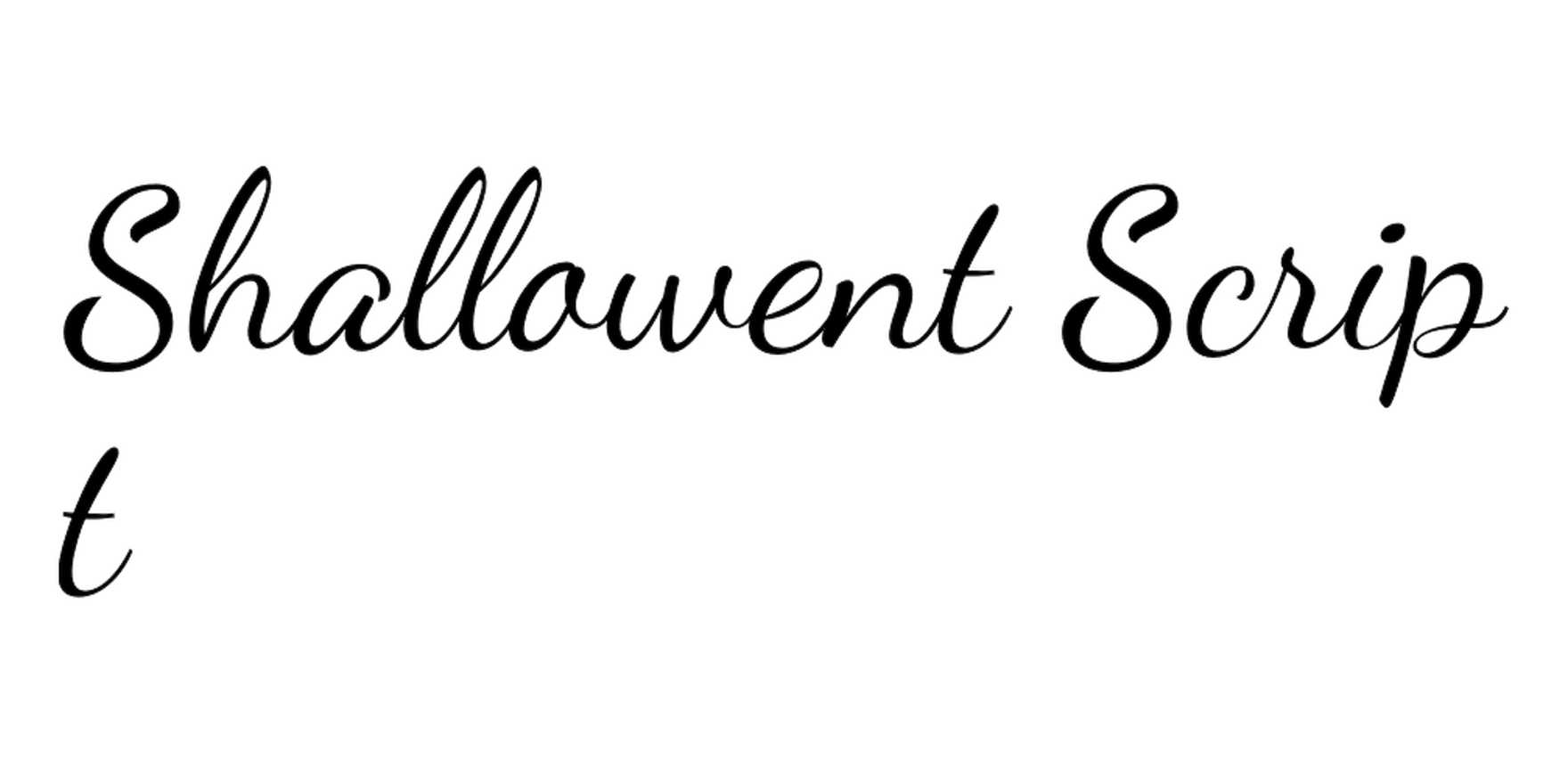 Shallowent Script in use - Fonts In Use