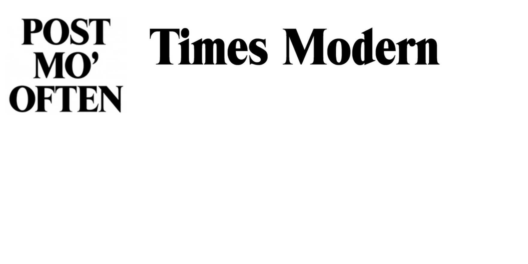 The Other Times Modern - Fonts In Use