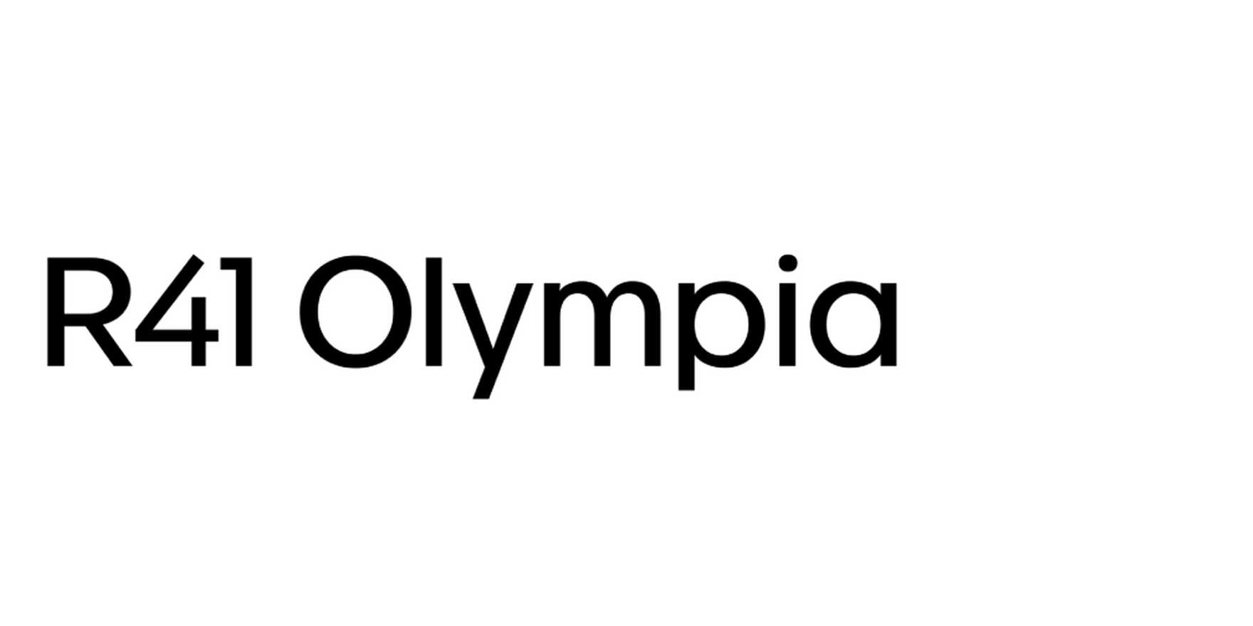 R41 Olympia in use - Fonts In Use