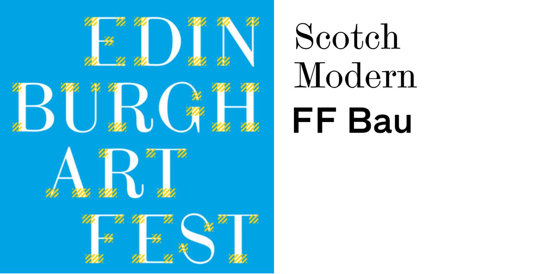 Edinburgh Art Festival 2012 - Fonts In Use