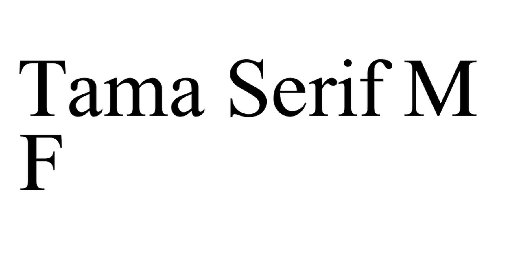 Tama Serif MF in use - Fonts In Use