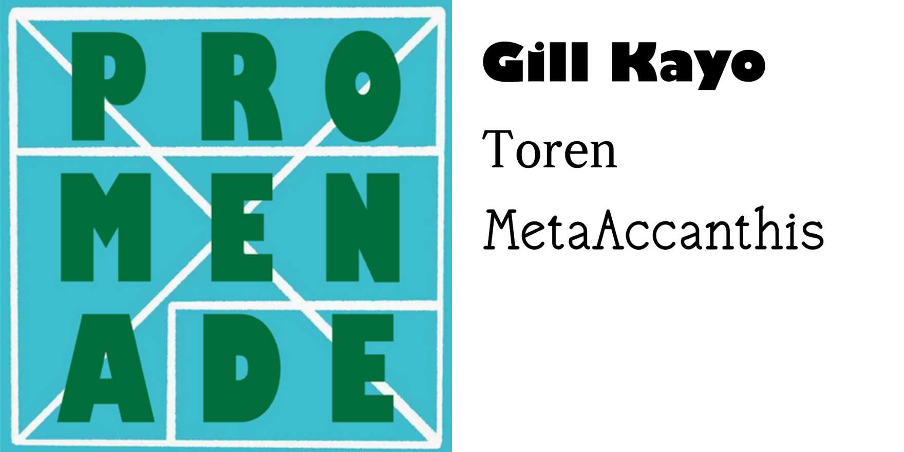 Promenade Weekender - Fonts In Use