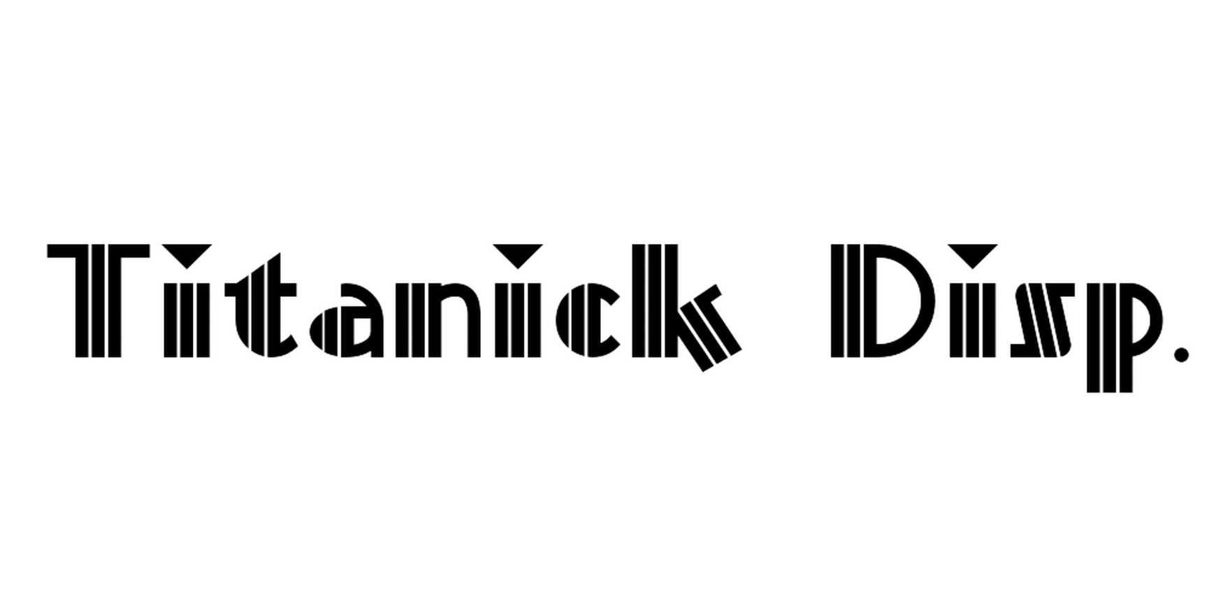 Titanick Display NF in use - Fonts In Use