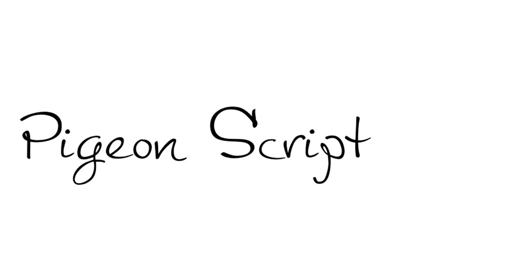 Pigeon Script in use - Fonts In Use
