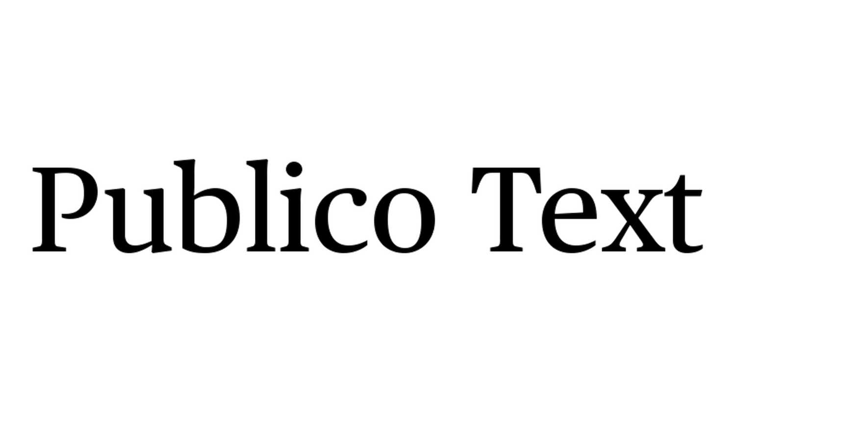 Publico Text in use - Fonts In Use