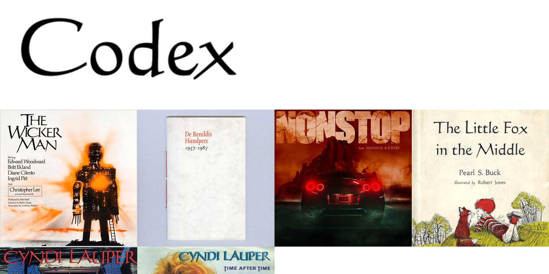 Codex in use - Fonts In Use
