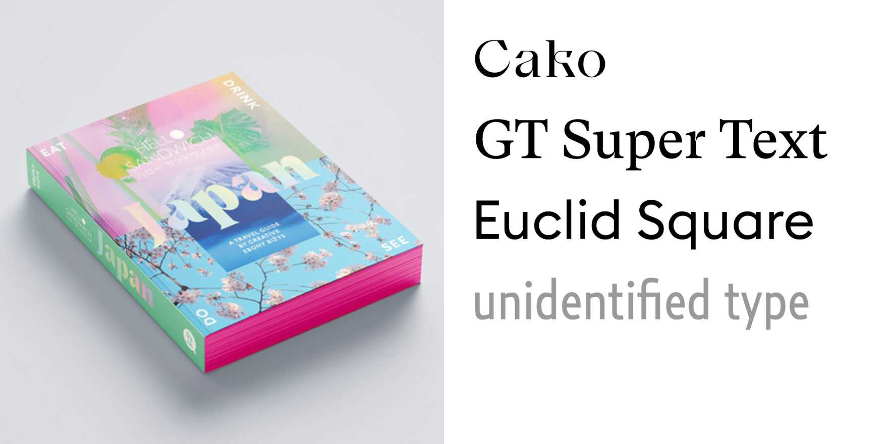 Hello Sandwich Japan - Fonts In Use