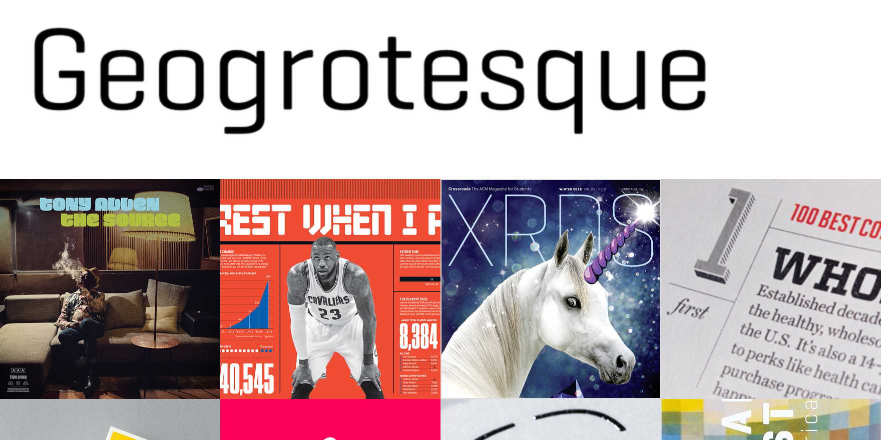 Geogrotesque in use - Fonts In Use