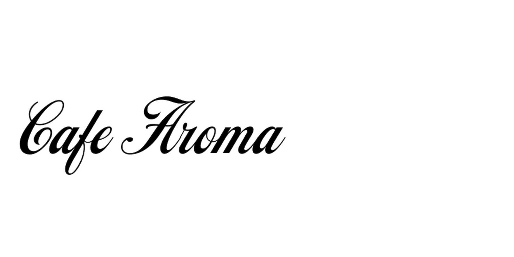 Cafe Aroma in use - Fonts In Use