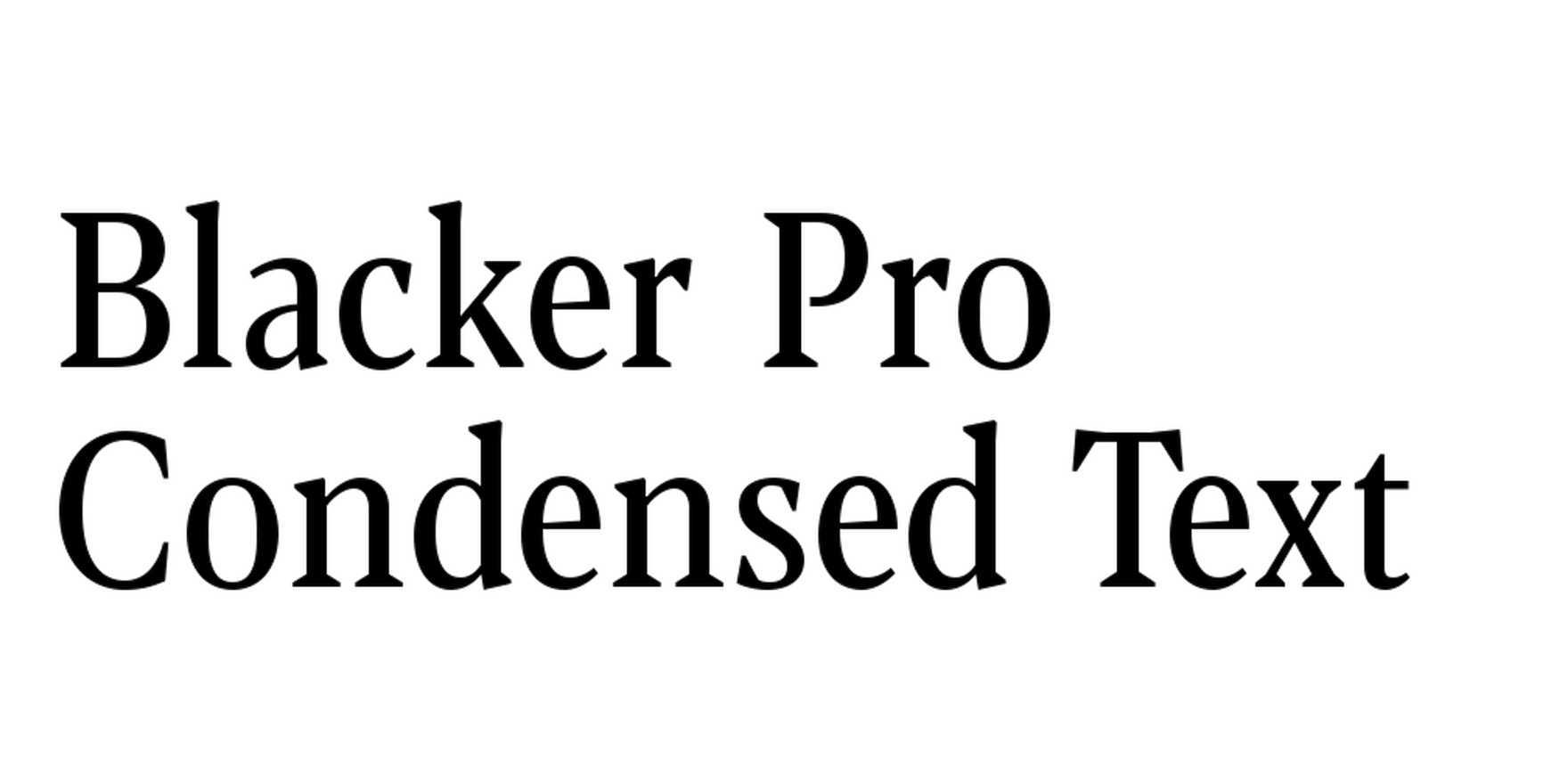 Blacker Pro Condensed Text in use - Fonts In Use