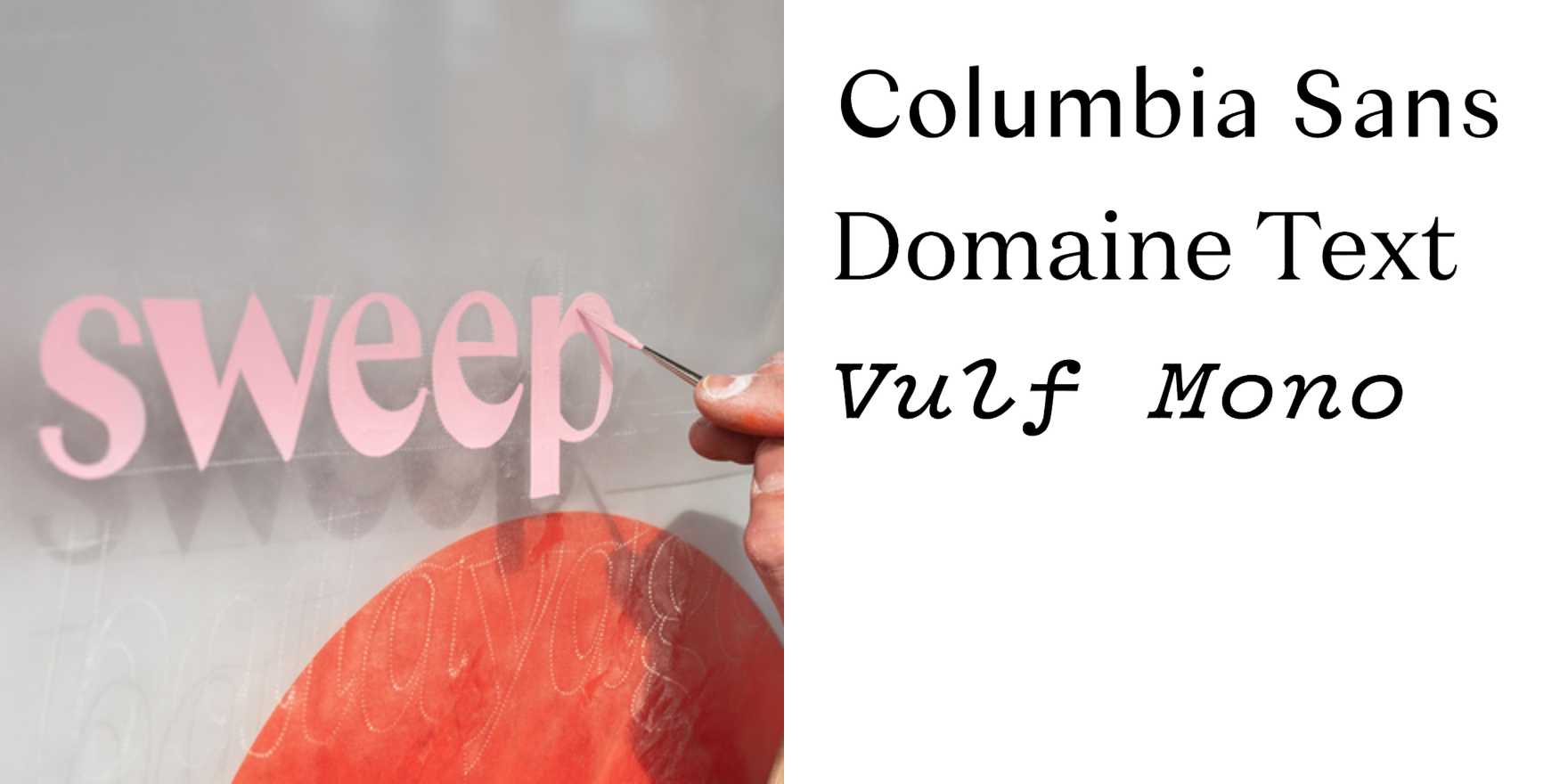 Sweep - Fonts In Use