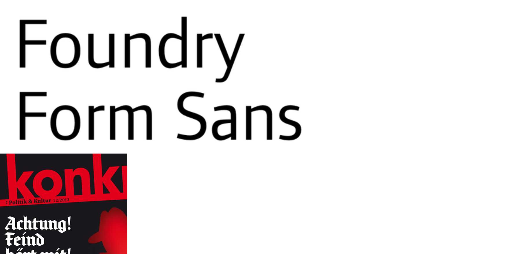 Foundry Form Sans in use - Fonts In Use