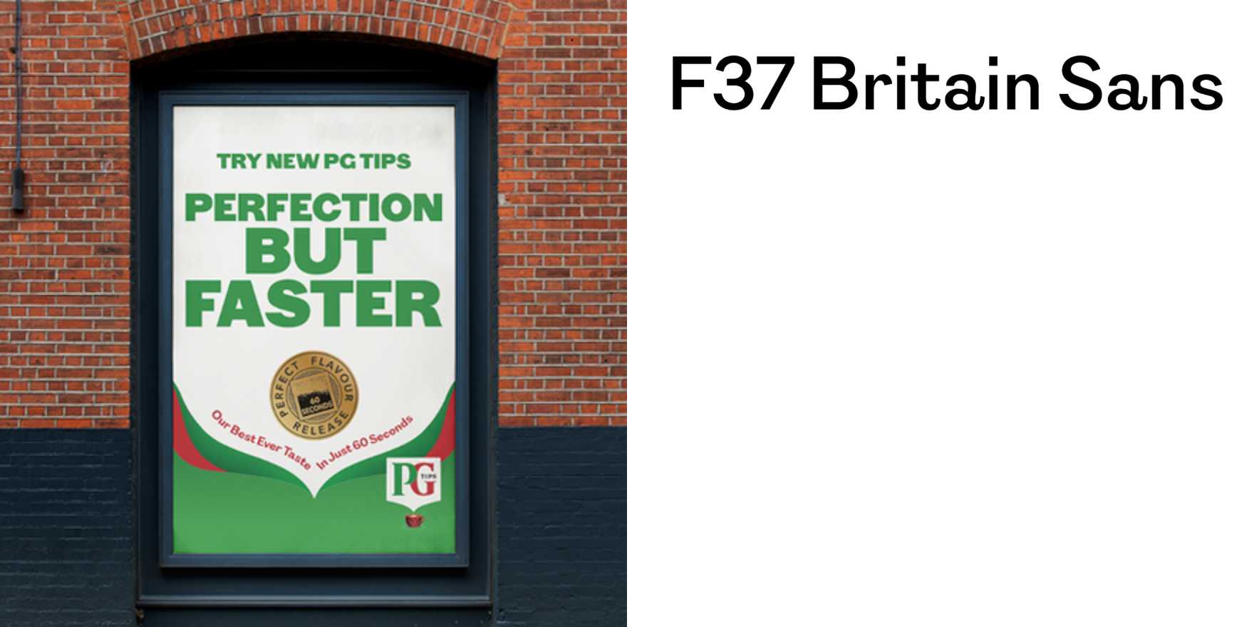 PG Tips campaign - Fonts In Use