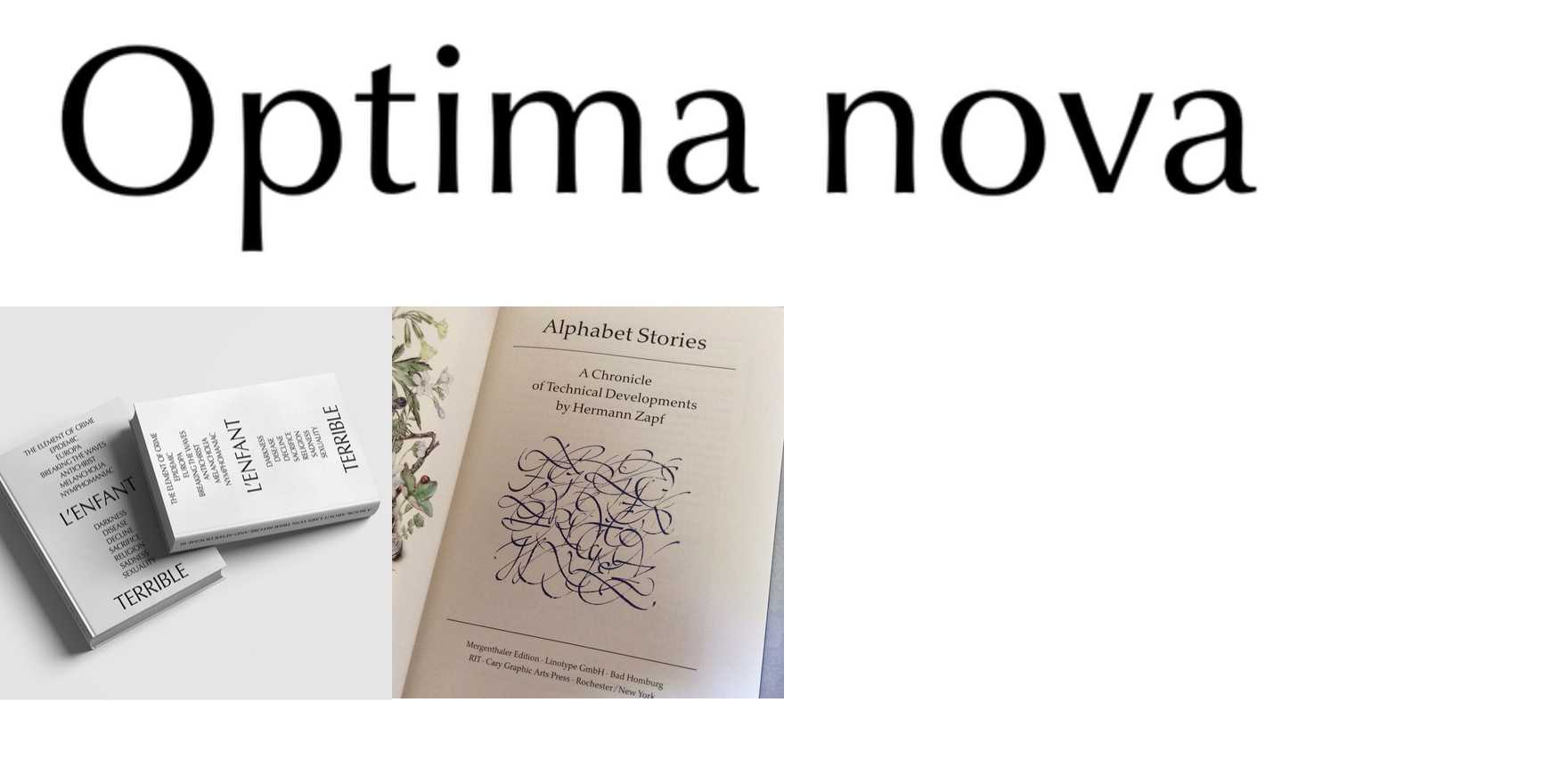 optima nova font