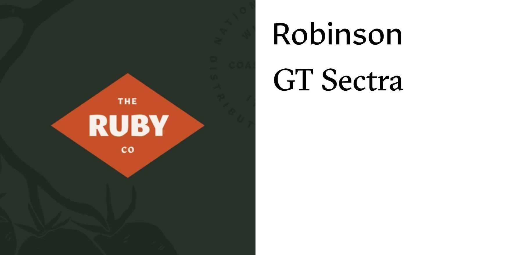 The Ruby Company - Fonts In Use