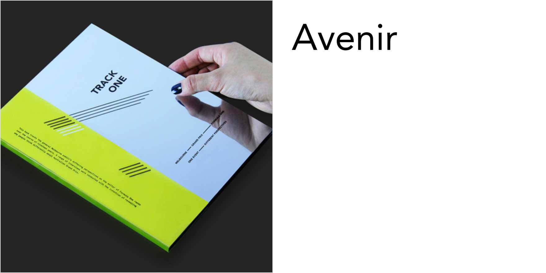 Track One - Fonts In Use