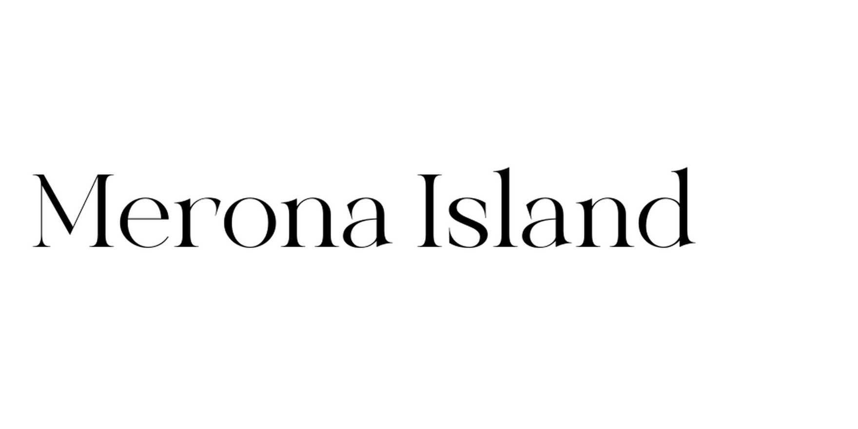 Merona Island in use - Fonts In Use