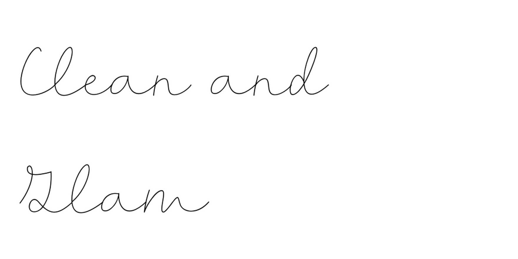 Clean and Glam in use - Fonts In Use