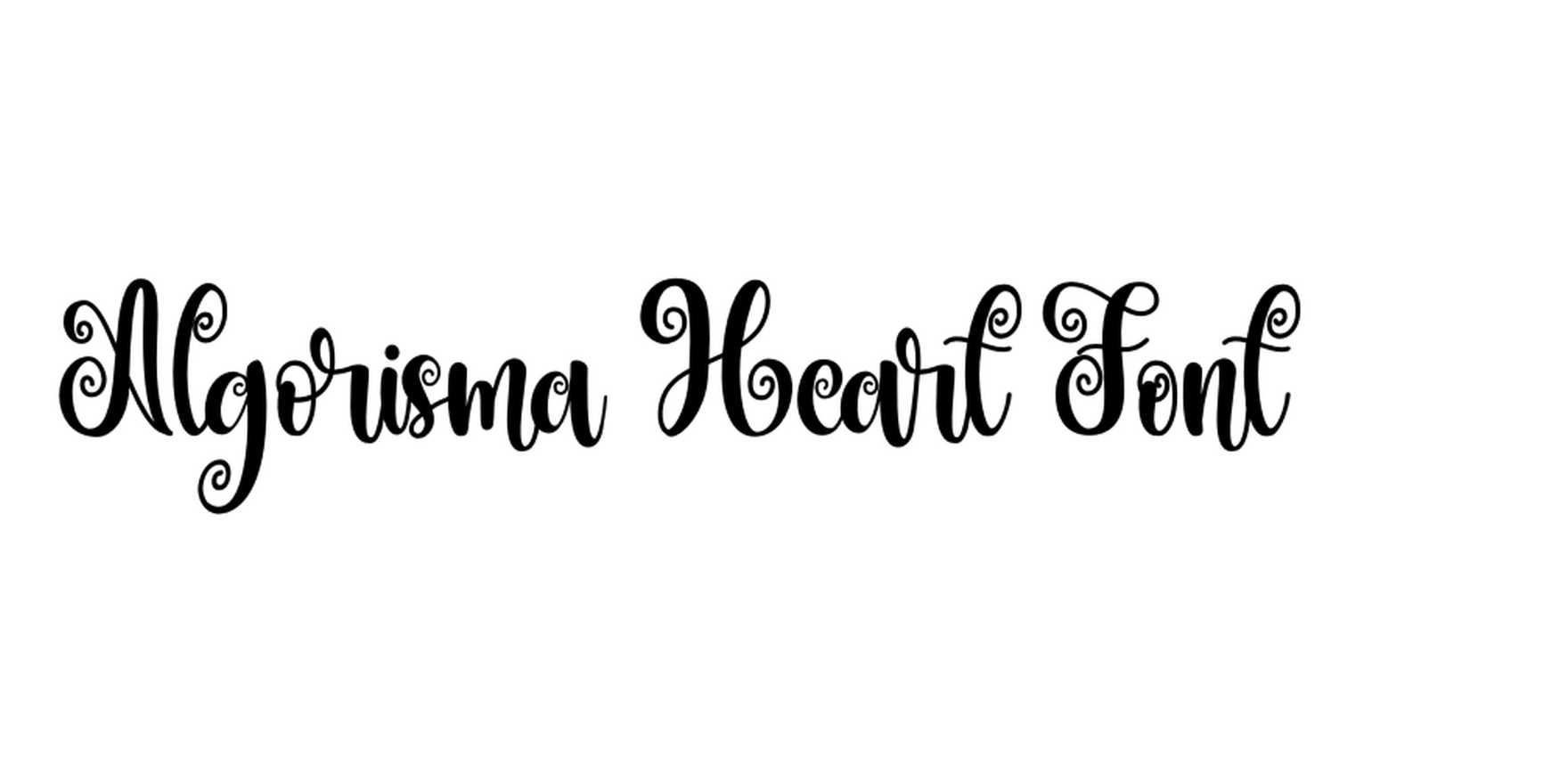 Algorisma Heart Font in use - Fonts In Use