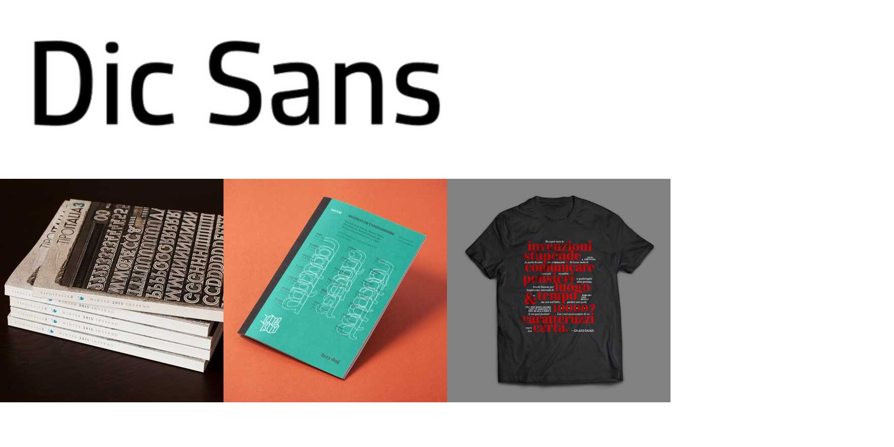 Dic Sans in use - Fonts In Use