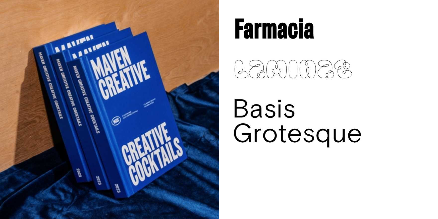 MCCC – Maven Creative Creative Cocktails Book - Fonts In Use