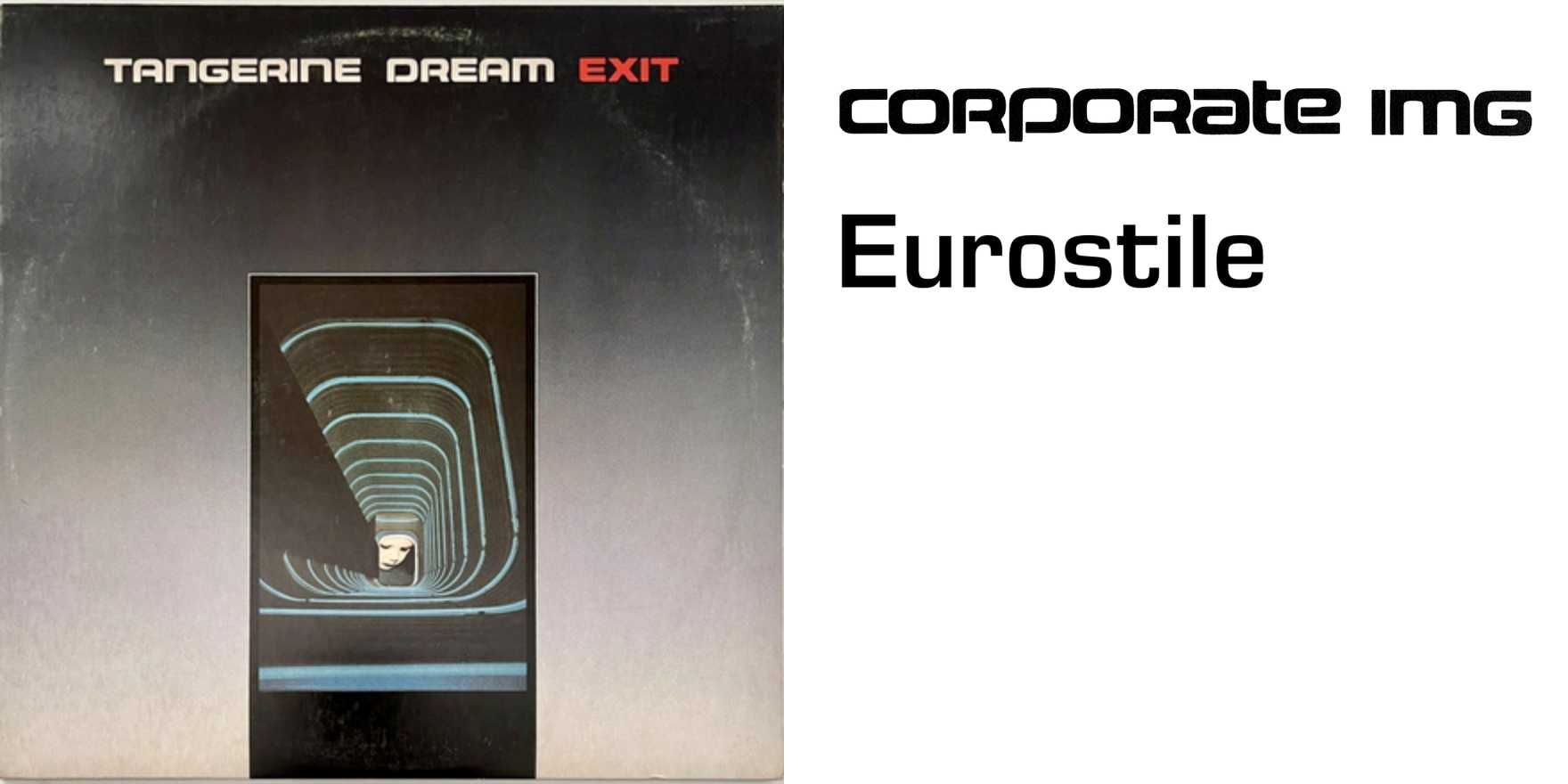 Tangerine Dream – Exit album art - Fonts In Use