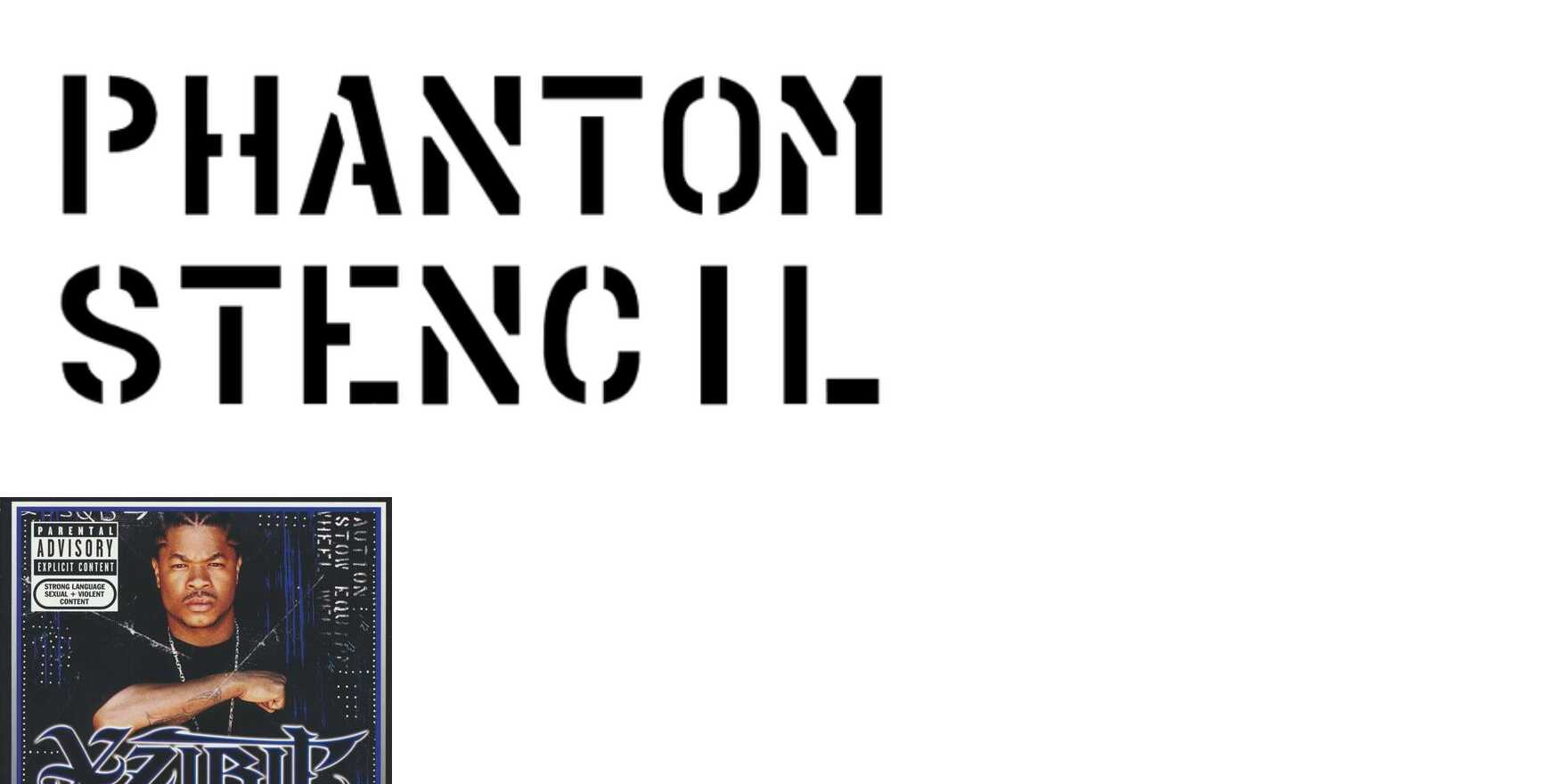 Phantom Stencil in use - Fonts In Use