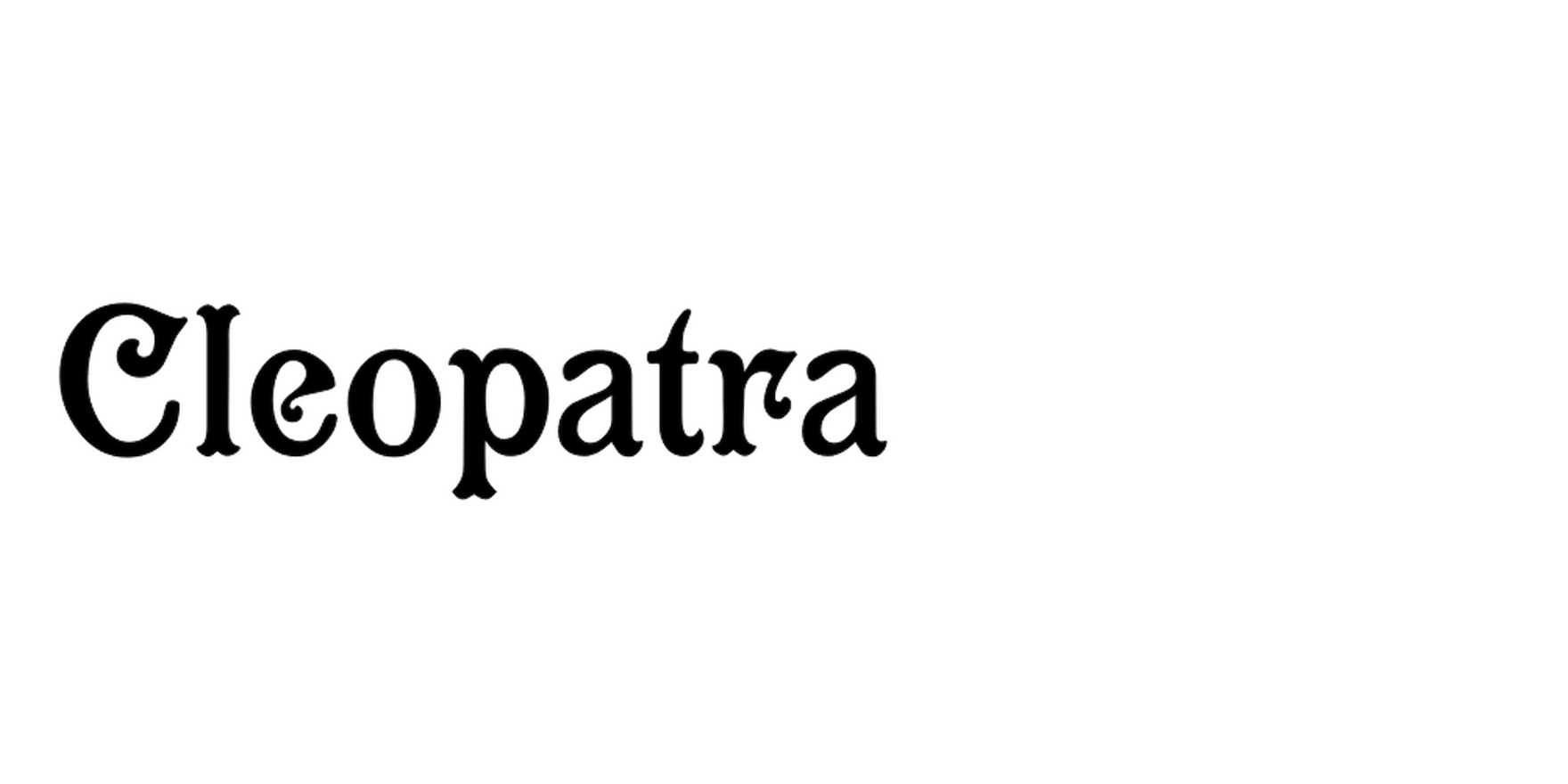 Cleopatra in use - Fonts In Use