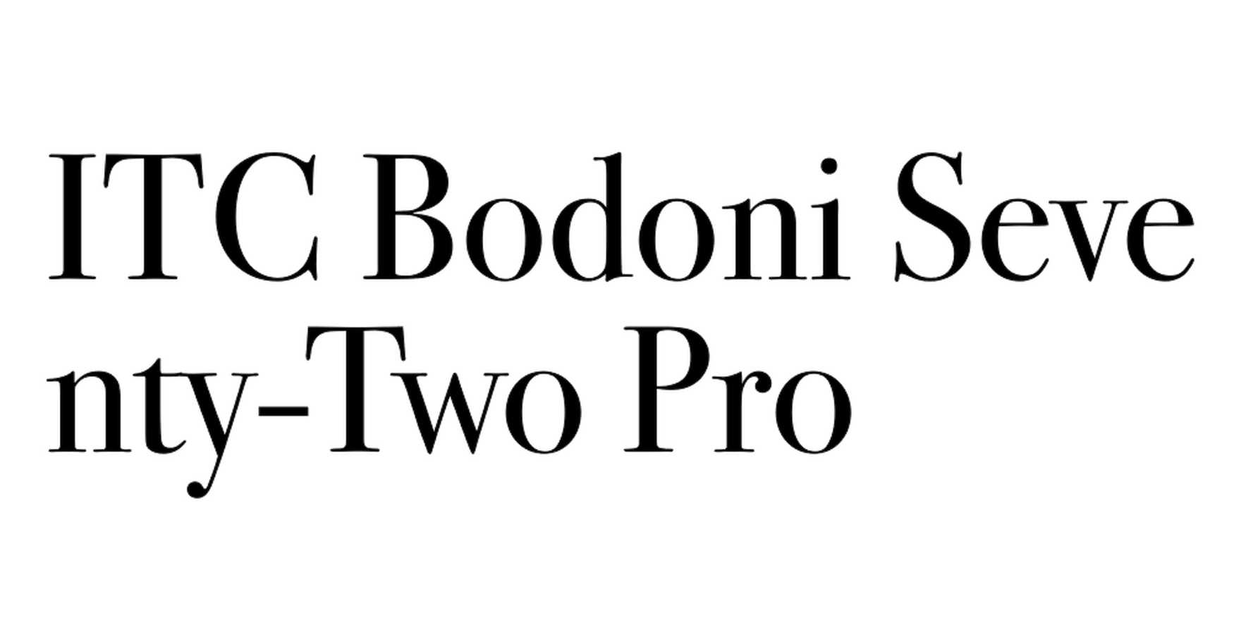 ITC Bodoni Seventy-Two Pro in use - Fonts In Use