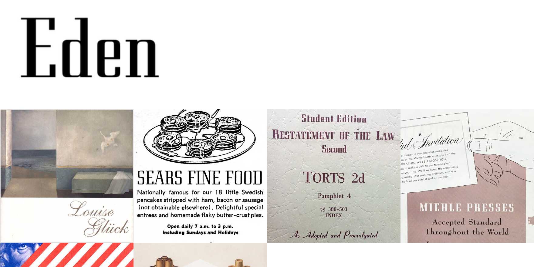 Eden in use - Fonts In Use