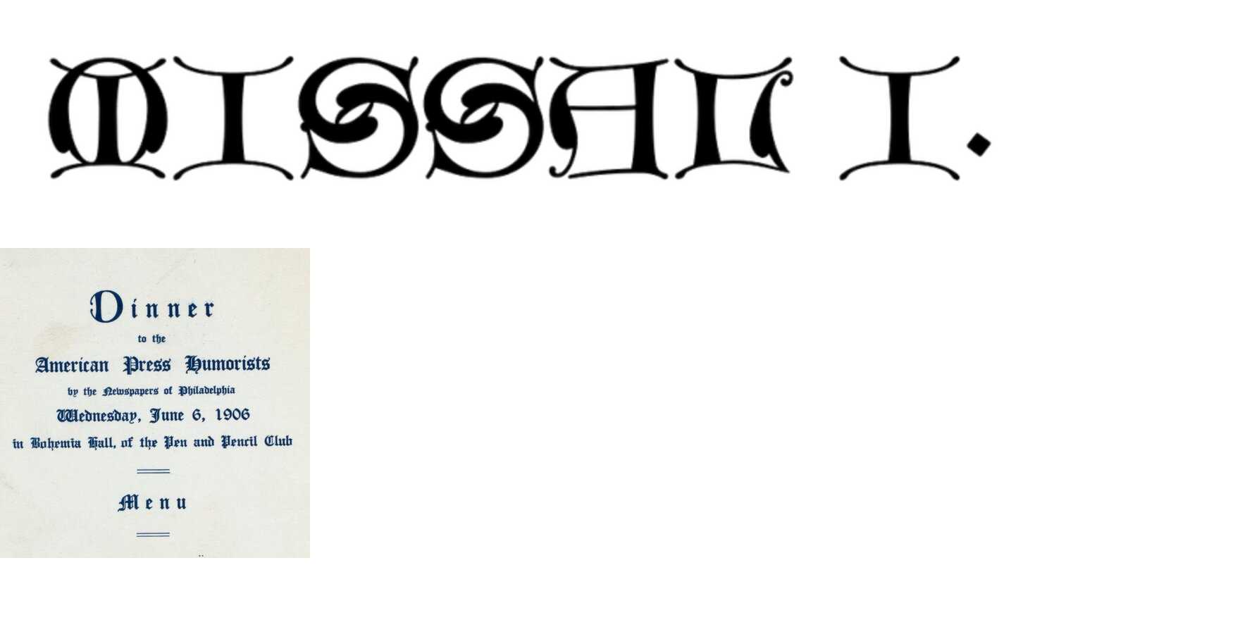 Missal Initials in use - Fonts In Use