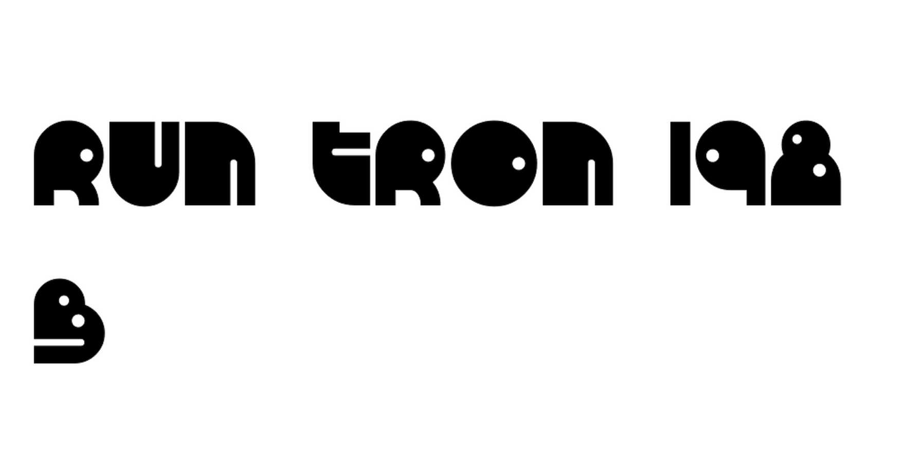 Run Tron 1983 in use - Fonts In Use