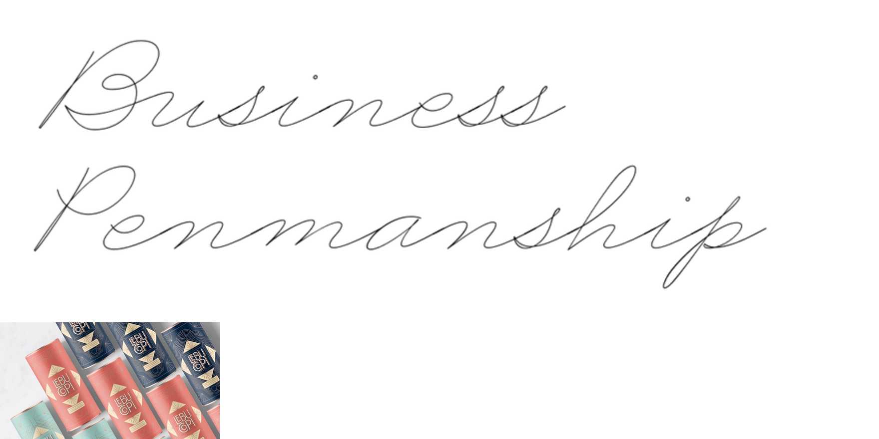 Business Penmanship in use - Fonts In Use