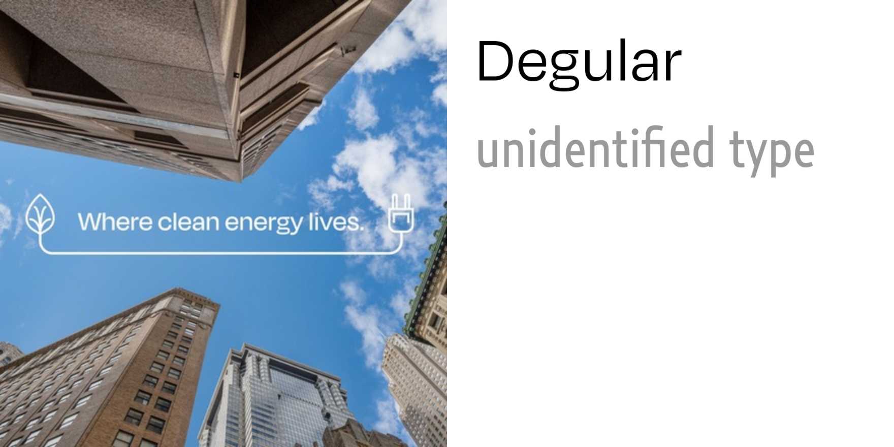 ConEd “Where Clean Energy Lives” campaign - Fonts In Use