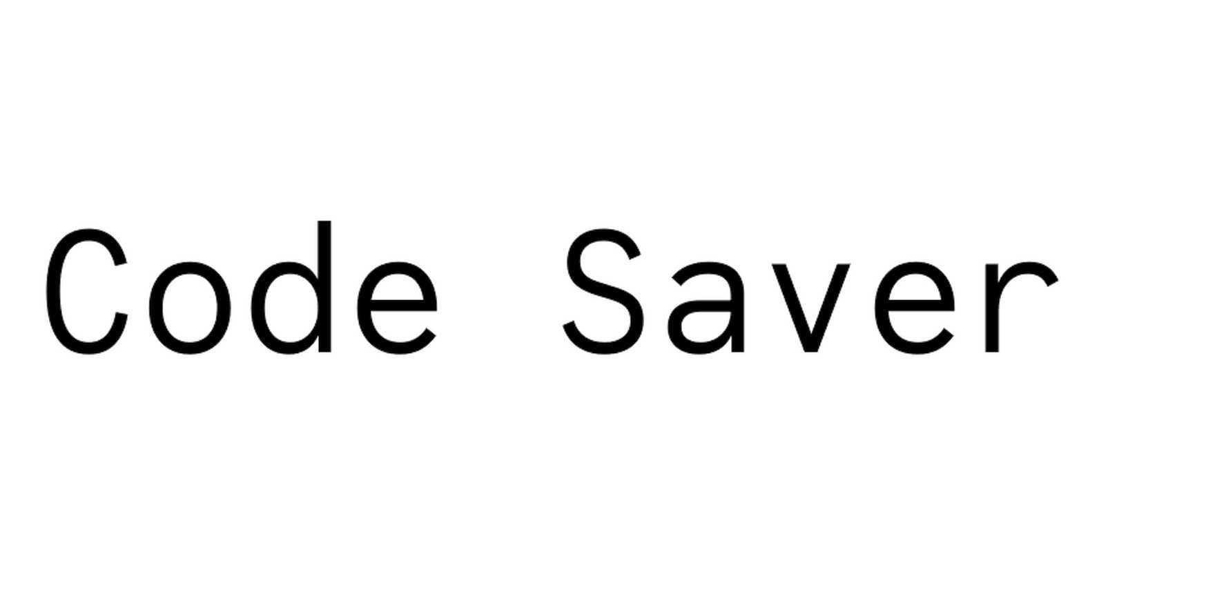 Code Saver in use - Fonts In Use