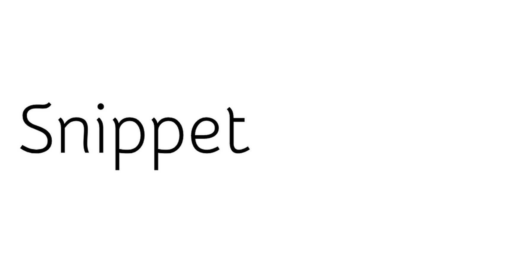 Snippet in use - Fonts In Use