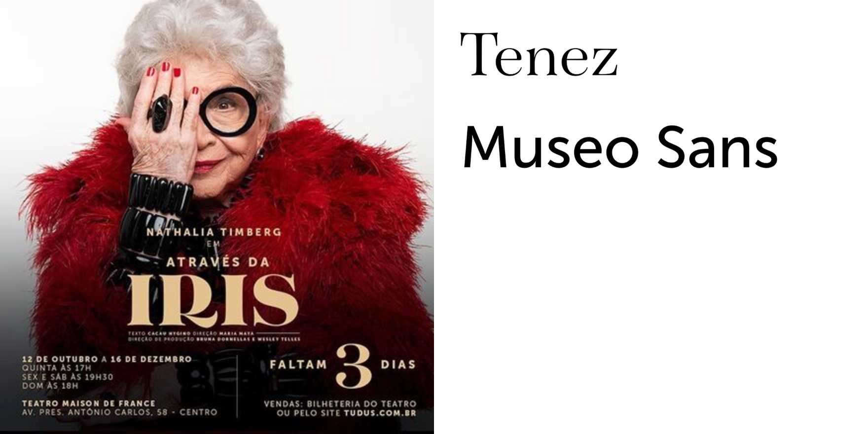 Através da Iris - Fonts In Use