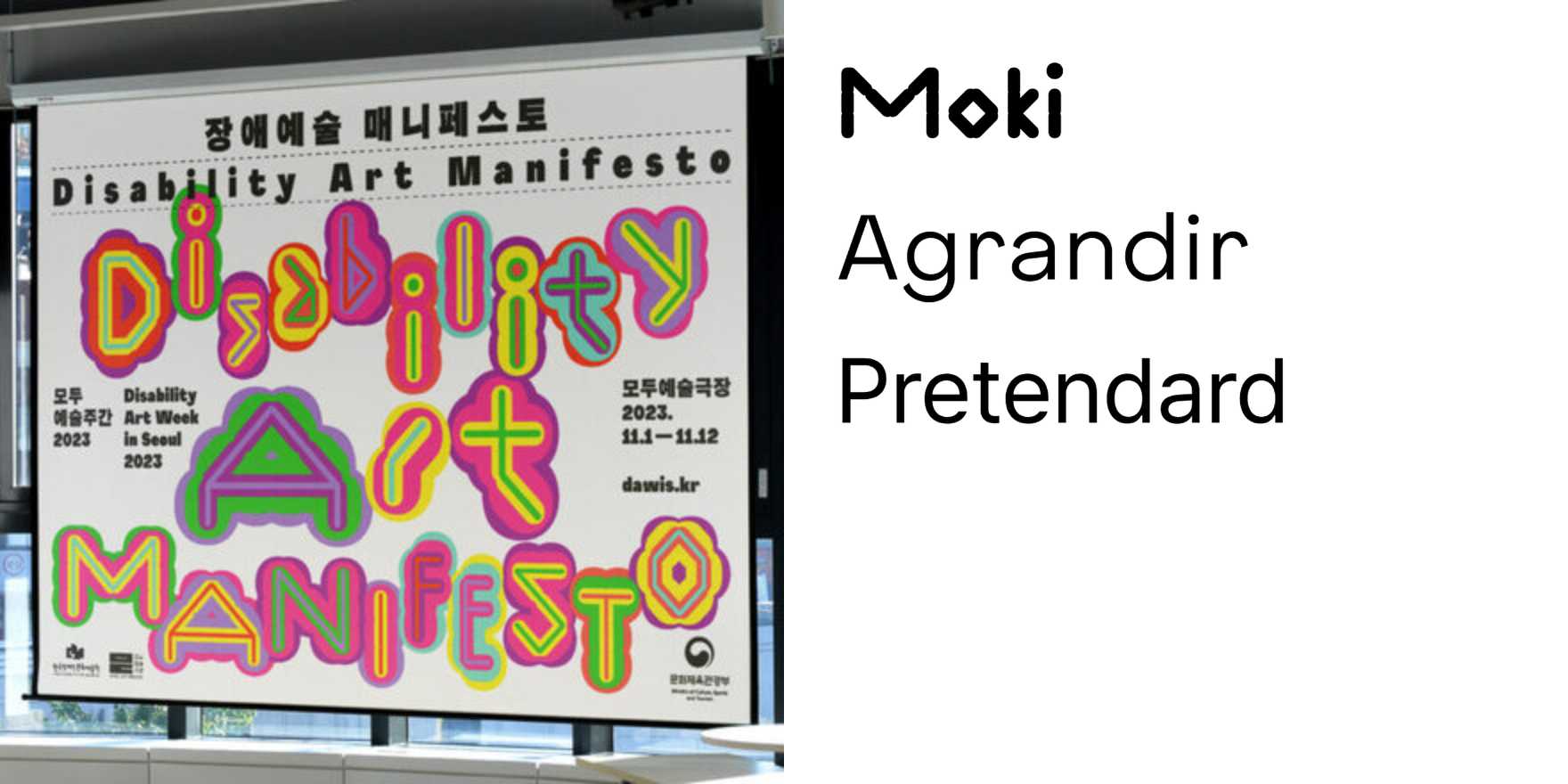 Disability Art Week 2023 - Fonts In Use