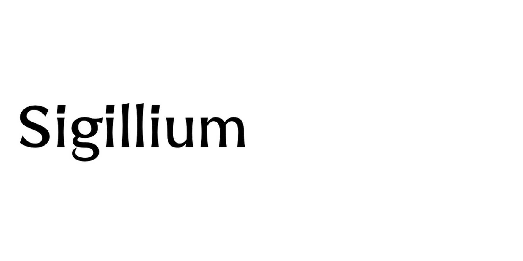 Sigillium in use - Fonts In Use