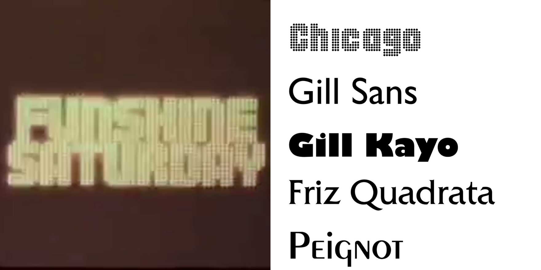 ABC 1974 Fall Preview - Fonts In Use