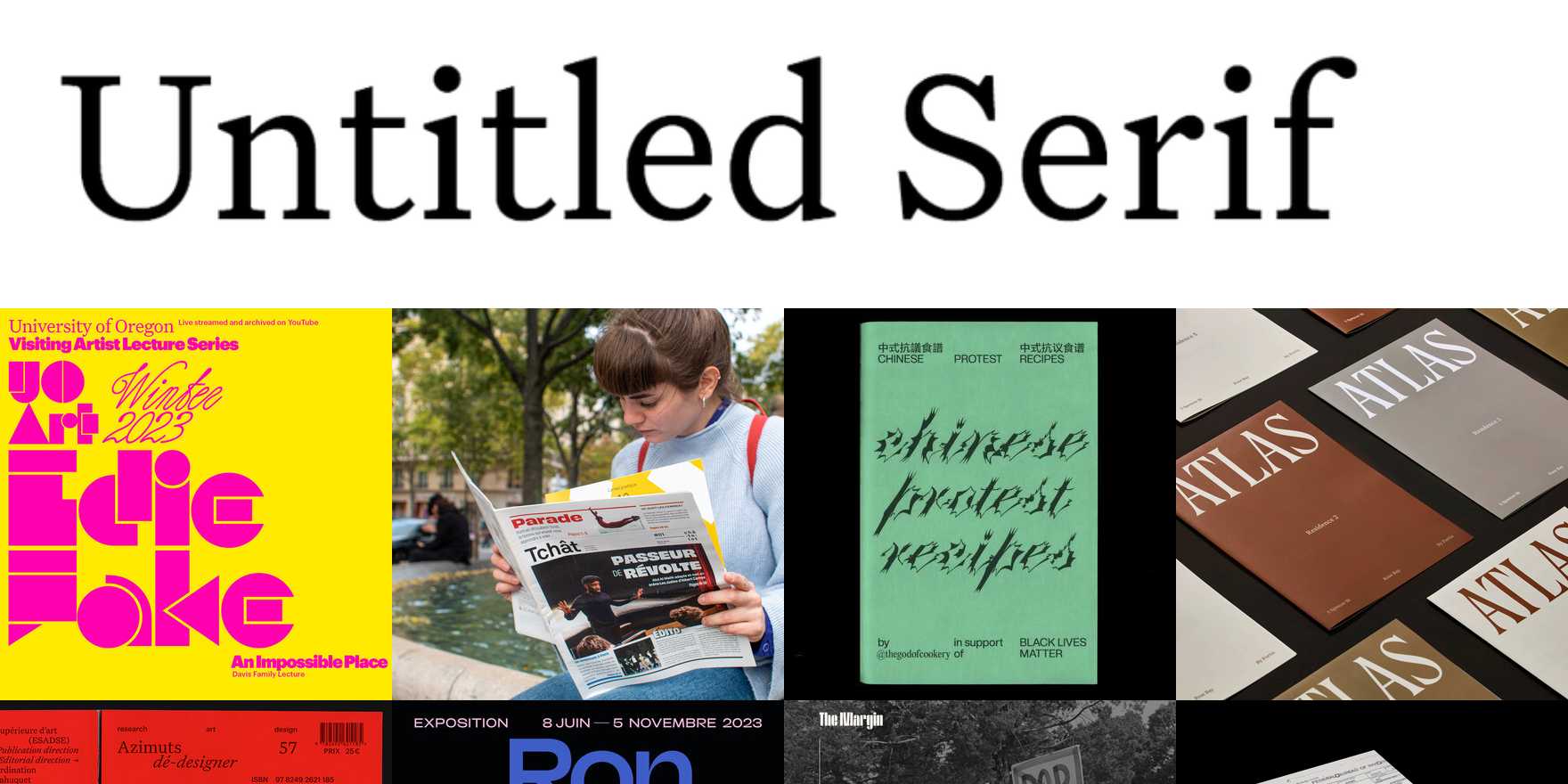 Untitled Serif in use - Fonts In Use